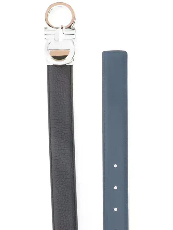 FERRAGAMO Reversible And Adjustable Gancini Belt