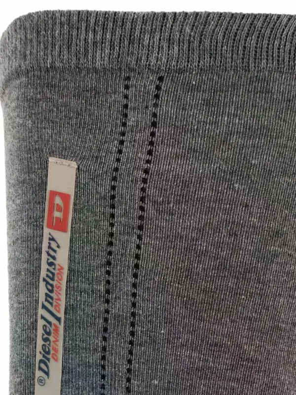 DIESEL® Cotton Socks With Logo Label