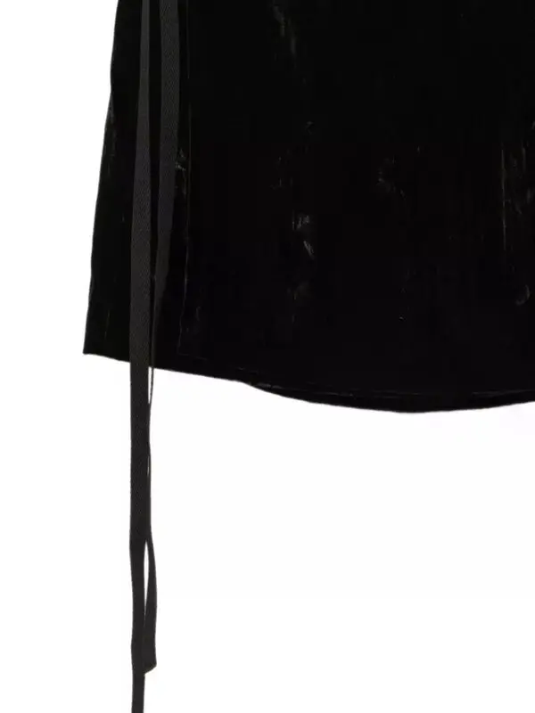 ANN DEMEULEMEESTER Velvet Wrap Skirt