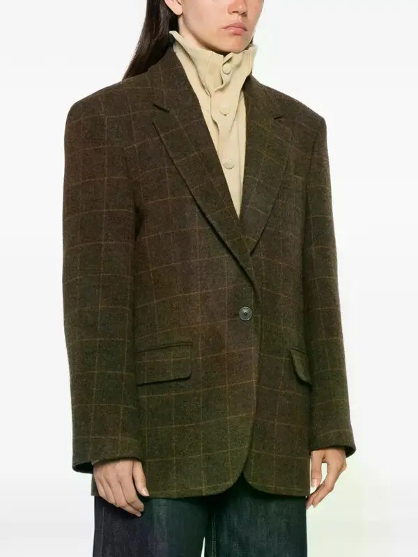 RÓHE Oversized Check Blazer
