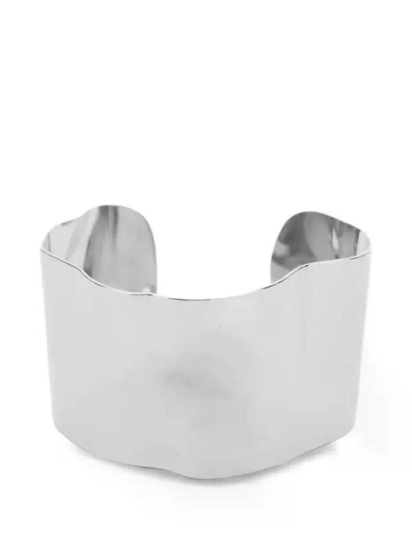 SEMICOUTURE Tina Wavy-edge Cuff Bracelets - Silver