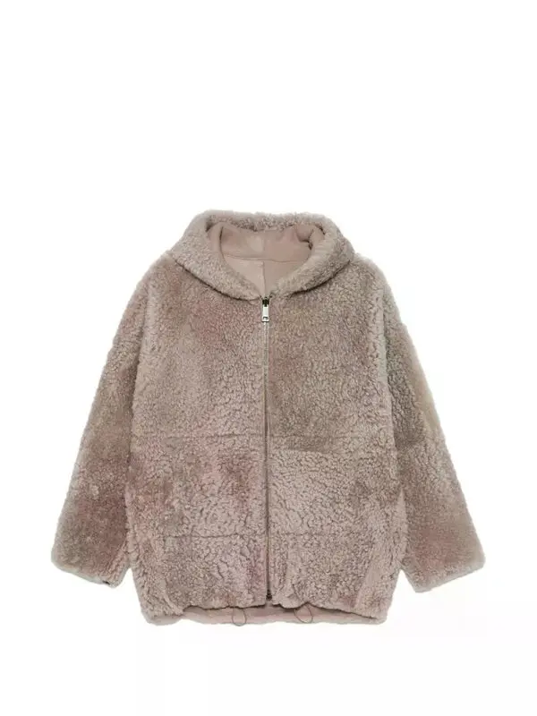 Simonette Ravizza Bart R Reversible Hooded Shearling Jacket