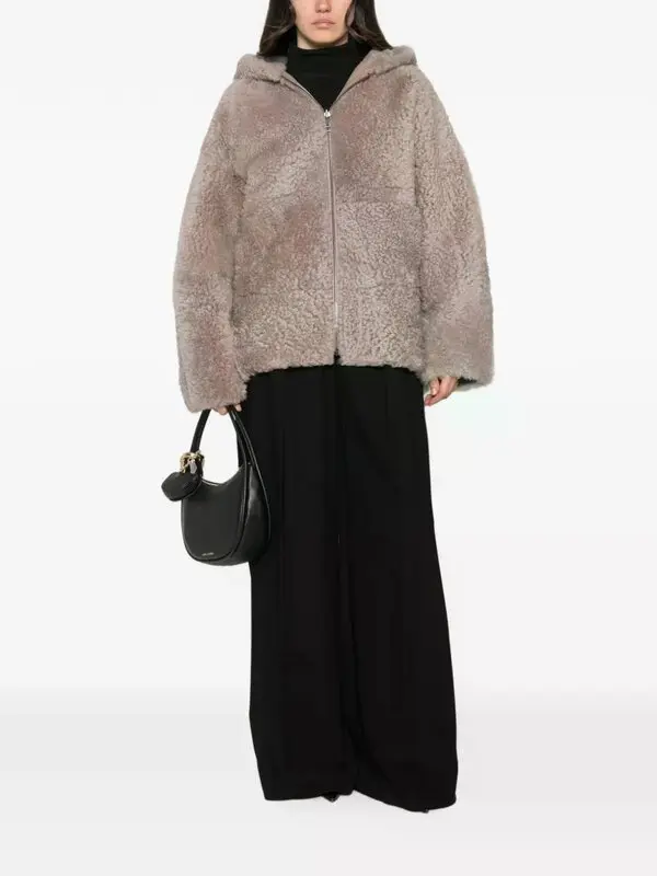 Simonette Ravizza Bart R Reversible Hooded Shearling Jacket