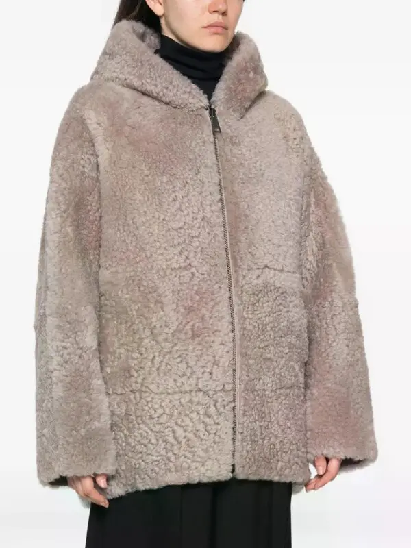 Simonette Ravizza Bart R Reversible Hooded Shearling Jacket