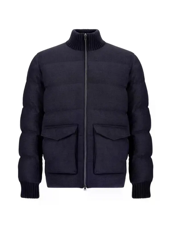 Herno Quilted Tweed Jacket
