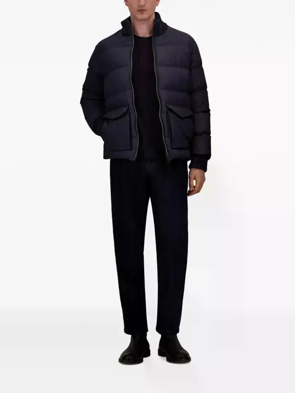 Herno Quilted Tweed Jacket