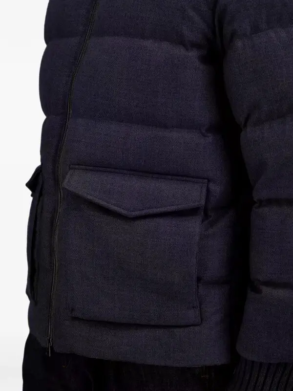 Herno Quilted Tweed Jacket