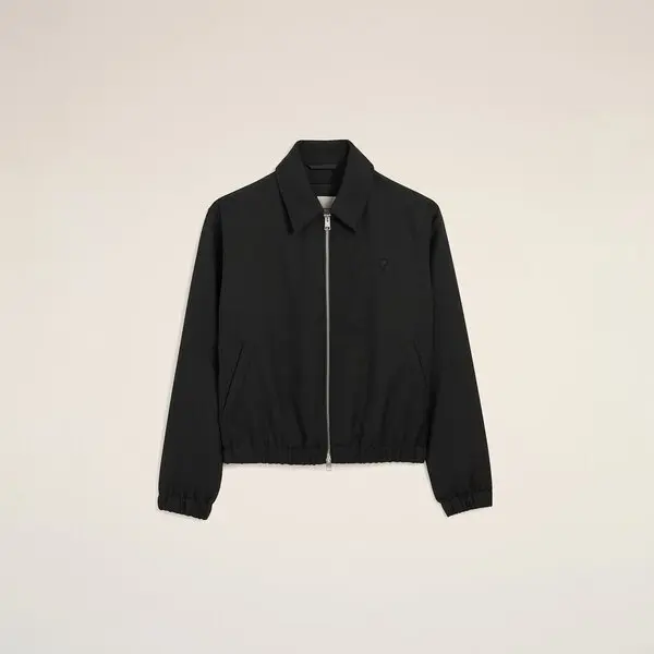 AMI Paris Wool Padded Jacket With De Coeur