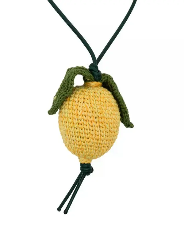 JW Anderson Crochet-knit Lemon-motif Charm