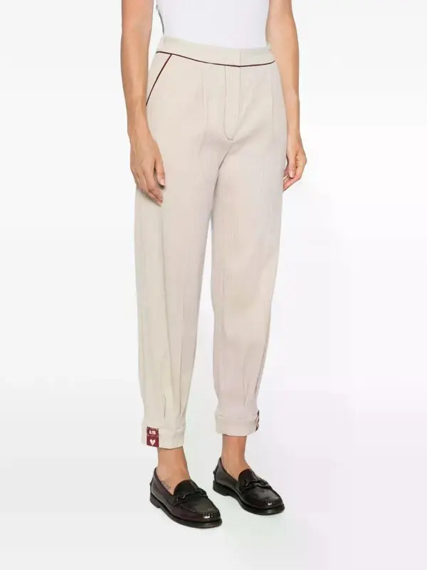 Antonio Marras Contrast-piping Pleated Trousers