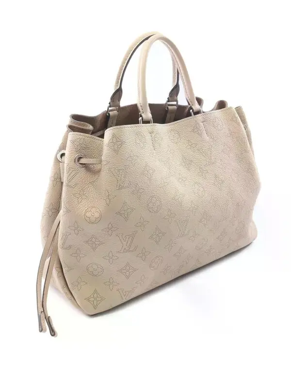 LOUIS VUITTON 2000-2026 Monogram Mahina Bella Tote Satchel