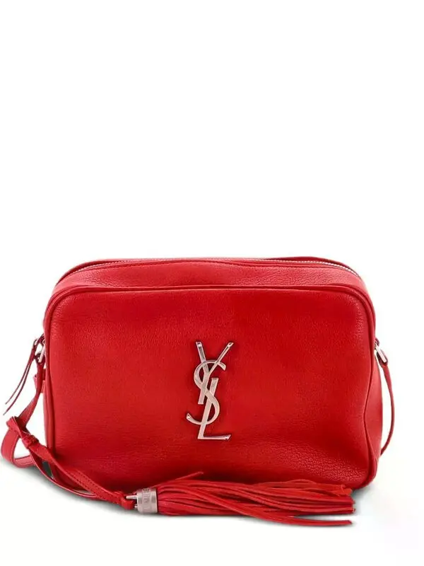 Saint Laurent Lou Camera Bag Leather Small Cross Body Bag - Red