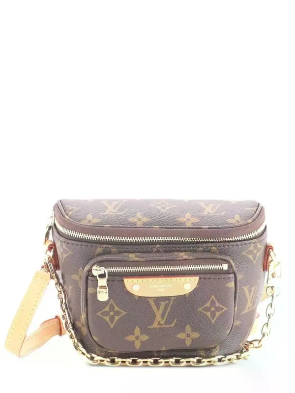 LOUIS VUITTON Monogram Canvas Mini Belt Bag - Brown
