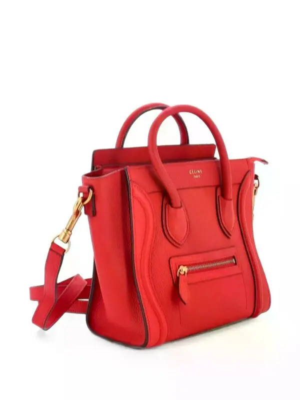 Celine Luggage Bag Grainy Leather Nano Crossbody Bag