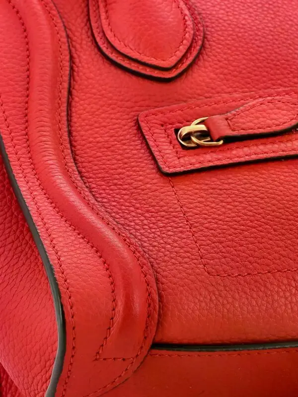 Celine Luggage Bag Grainy Leather Nano Crossbody Bag
