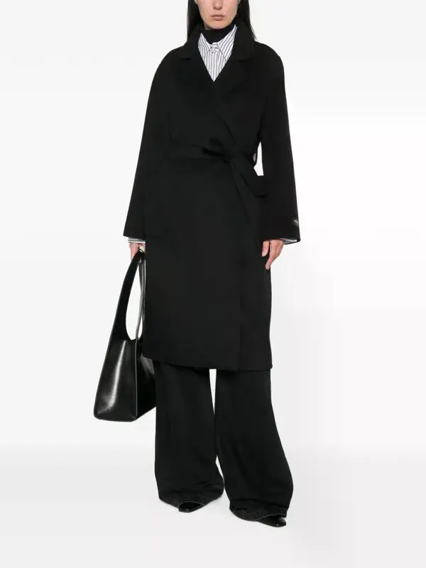 ERMANNO FIRENZE Belted Notch-lapels Coat