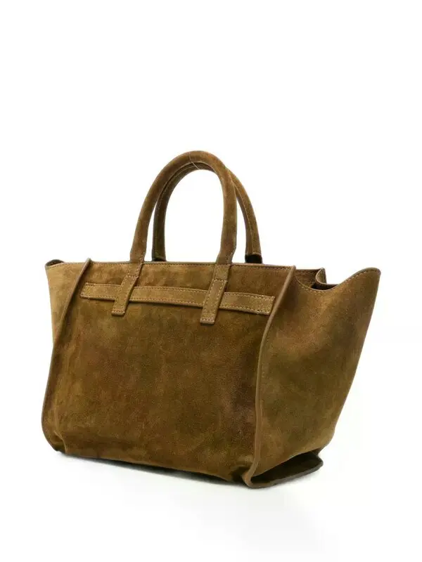 Benedetta Bruzziches Suede Buckled-detail Tote Bag