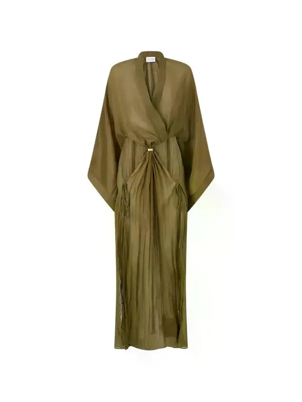 Attico Military Maxi Dress - Green