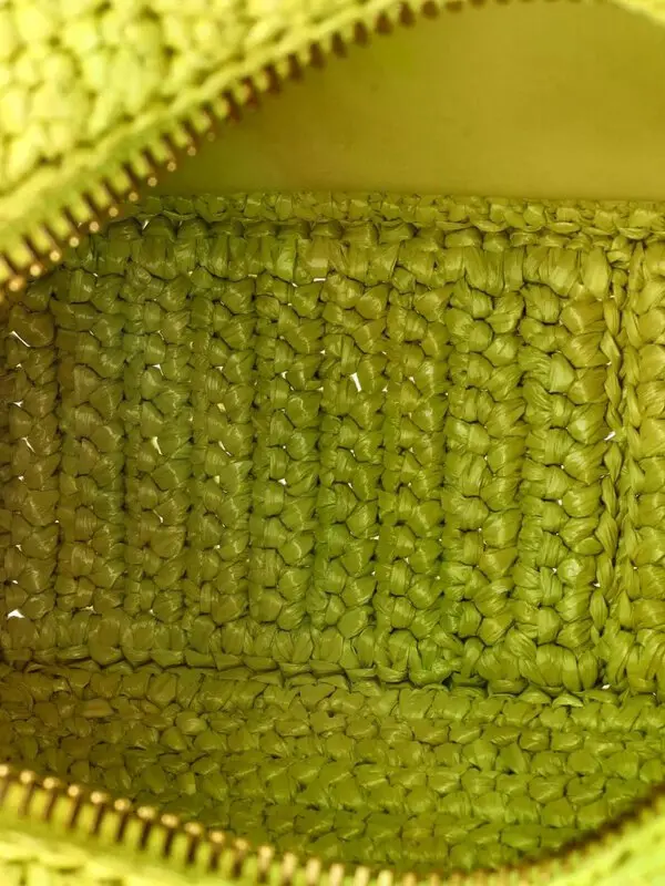 Miu Miu Arcadie Top Handle Bag Crochet Raffia Small Satchel