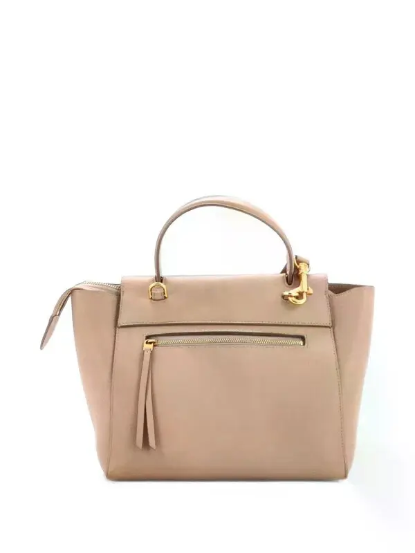 Celine Belt Bag Textured Leather Micro Satchel - Neutrals