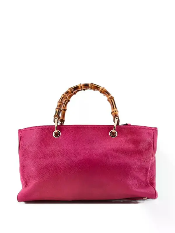 Gucci Bamboo Shopper Leather Medium Tote Bag