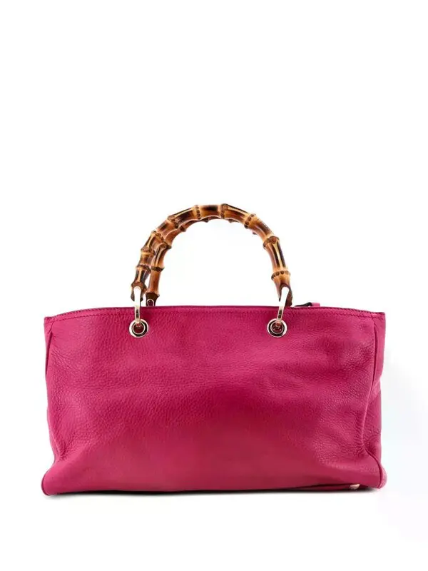 Gucci Leather Medium Shopper Tote - Pink