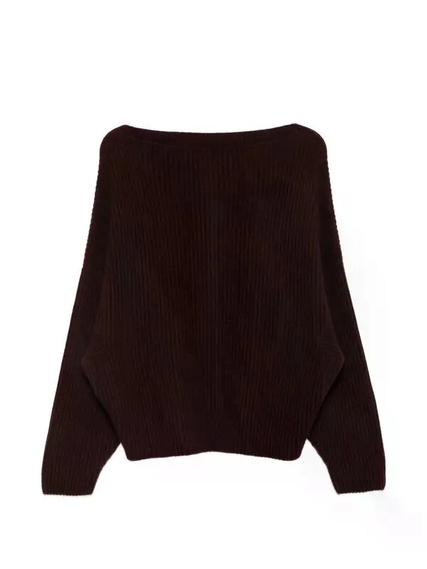 Dusan Ribbed-knit Boat-neck Sweater