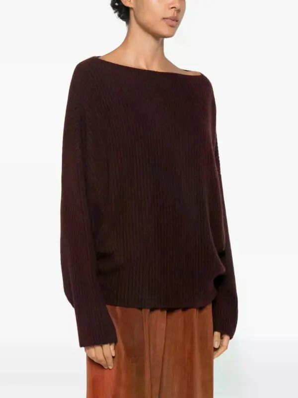 Dusan Ribbed-knit Boat-neck Sweater