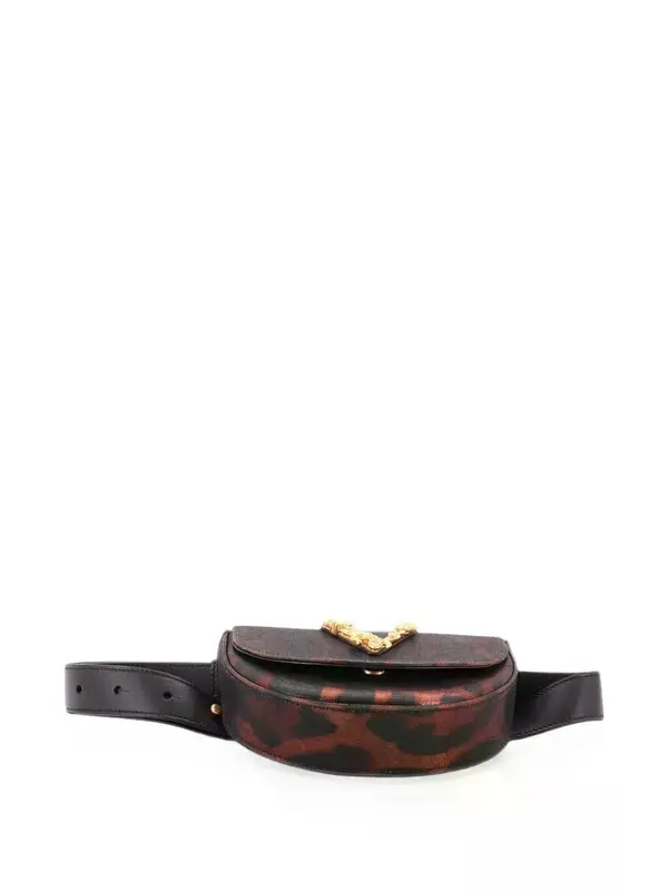 Versace Virtus Printed Fabric Belt Bag