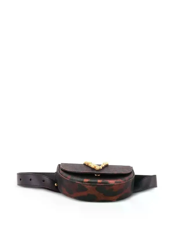 Versace Virtus Printed Fabric Belt Bag