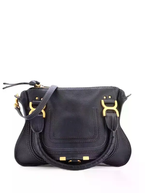Chloé Marcie Leather Small Satchel - Black