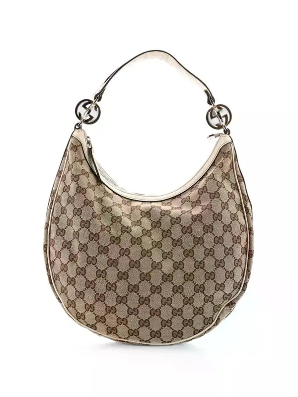 Gucci Twins Gg Canvas Medium Hobo Bag