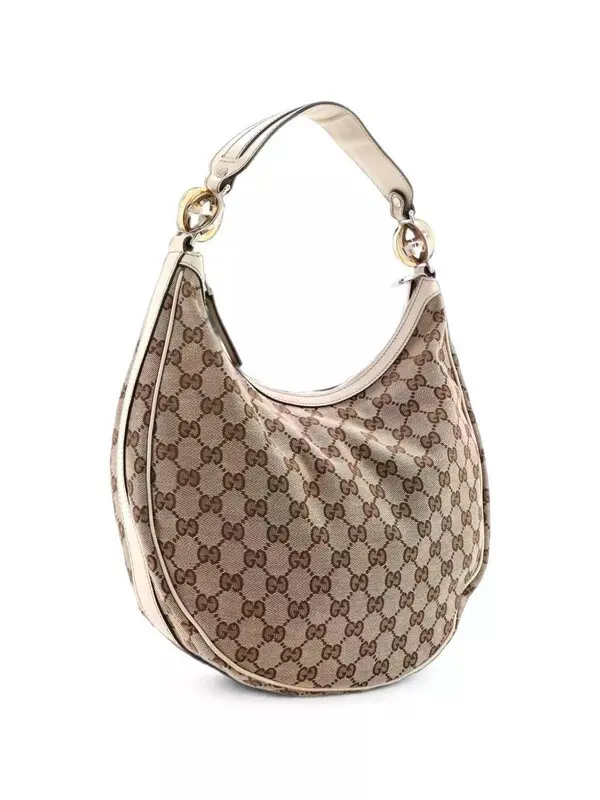 Gucci Twins Gg Canvas Medium Hobo Bag