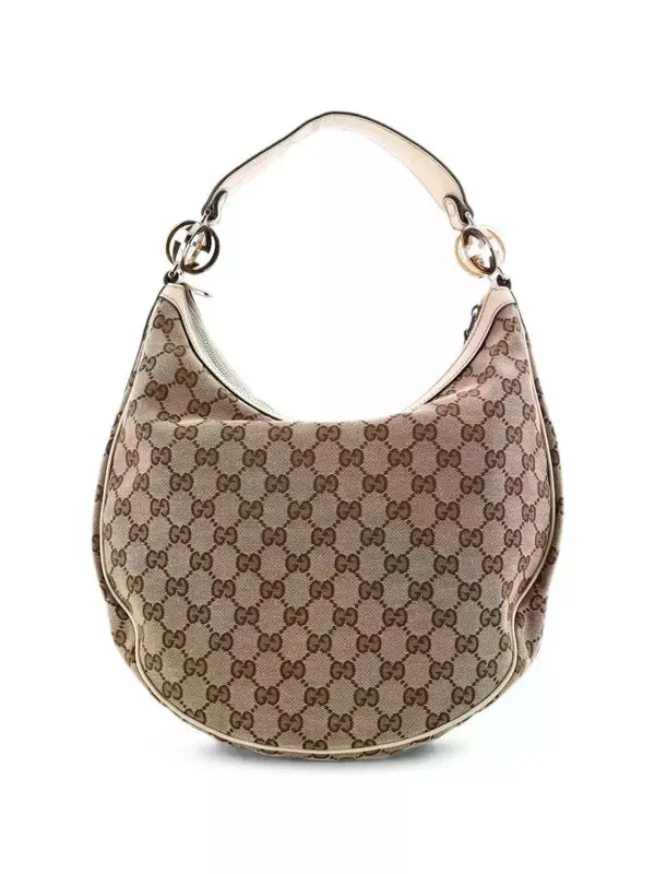 Gucci Twins Gg Canvas Medium Hobo Bag