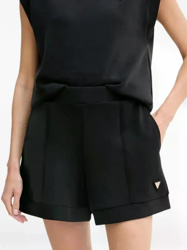 Guess Logo Plaque Drawstring Shorts