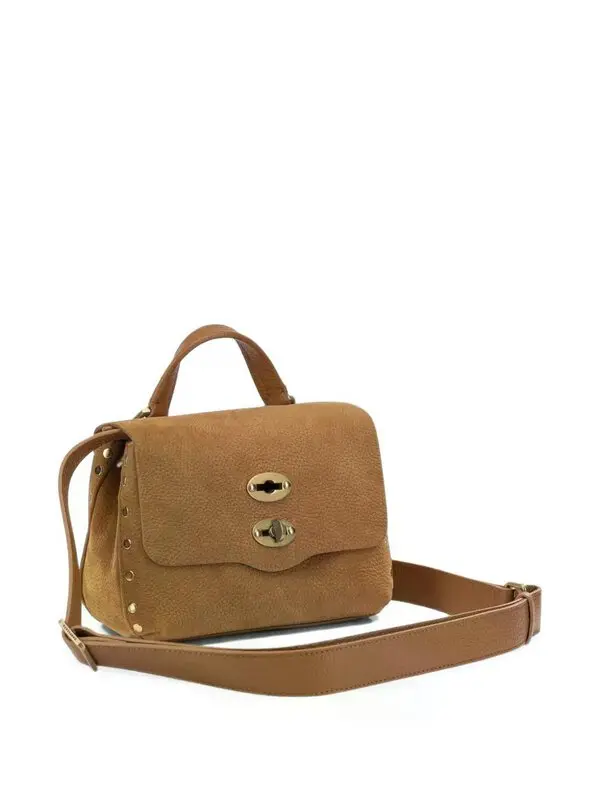 ZANELLATO Baby Postina Stud-embellished Leather Tote Bag
