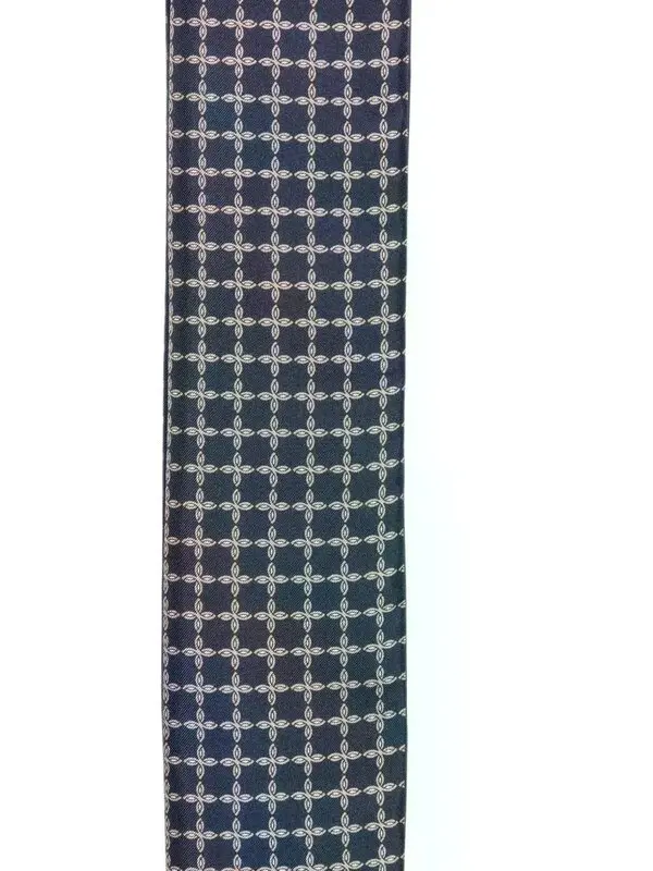 Tagliatore Geometric-print Scarf - Blue