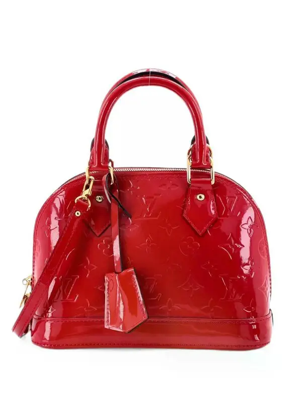 LOUIS VUITTON Alma Handbag Monogram Vernis Bb Shoulder Bag