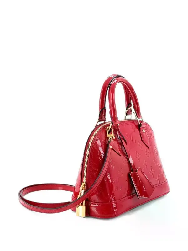 LOUIS VUITTON Alma Handbag Monogram Vernis Bb Shoulder Bag