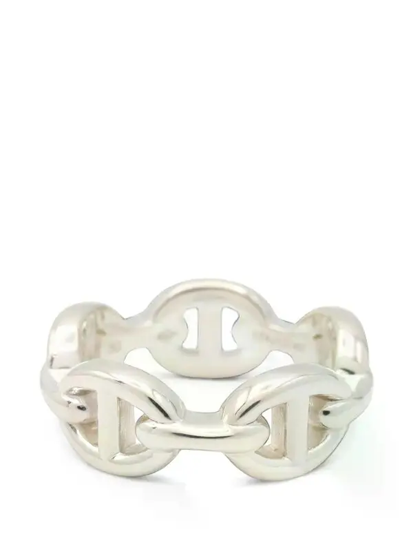 Hermès 2010s Enchene Pm Ring - Silver