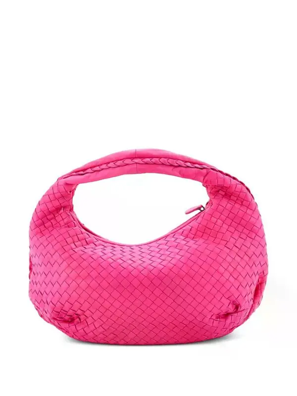 Bottega Veneta Intrecciato Nappa Medium Hobo Bag - Pink
