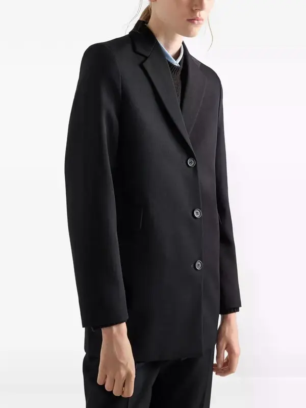 Prada Single-breasted Gabardine Jacket