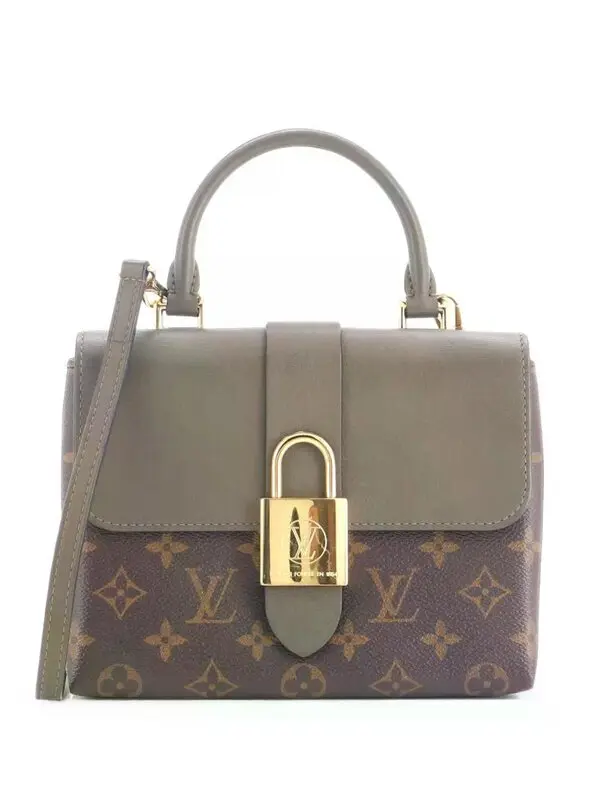 LOUIS VUITTON Locky Handbag Monogram Canvas With Leather Bb Satchel