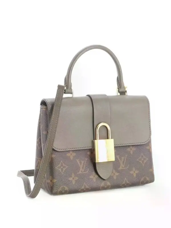 LOUIS VUITTON Locky Handbag Monogram Canvas With Leather Bb Satchel