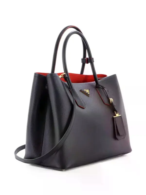 Prada Cuir Double Saffiano Leather Medium Tote Bag