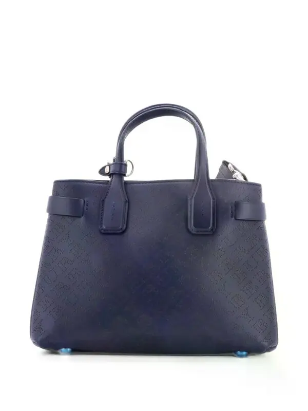 Burberry Banner Nm Perforated Leather Small Tote Bag