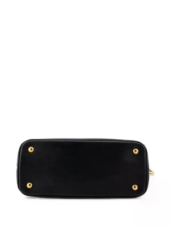 Prada Double Zip Lux Saffiano Leather Medium Tote Bag