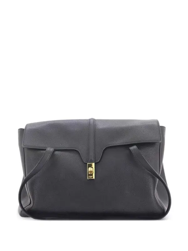 Celine Grained Calfskin Soft 16 Large Shoulder Bag - Black