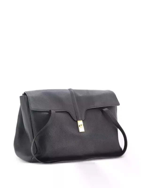 Celine Grained Calfskin Soft 16 Large Shoulder Bag - Black