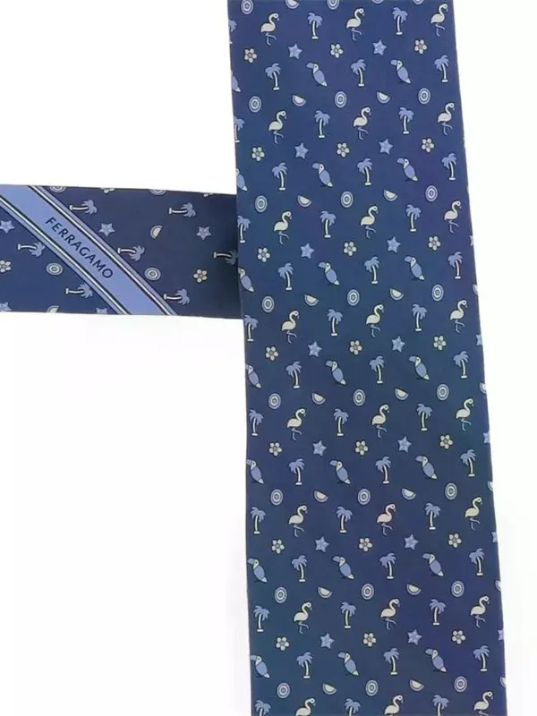 FERRAGAMO Patterned Silk Tie